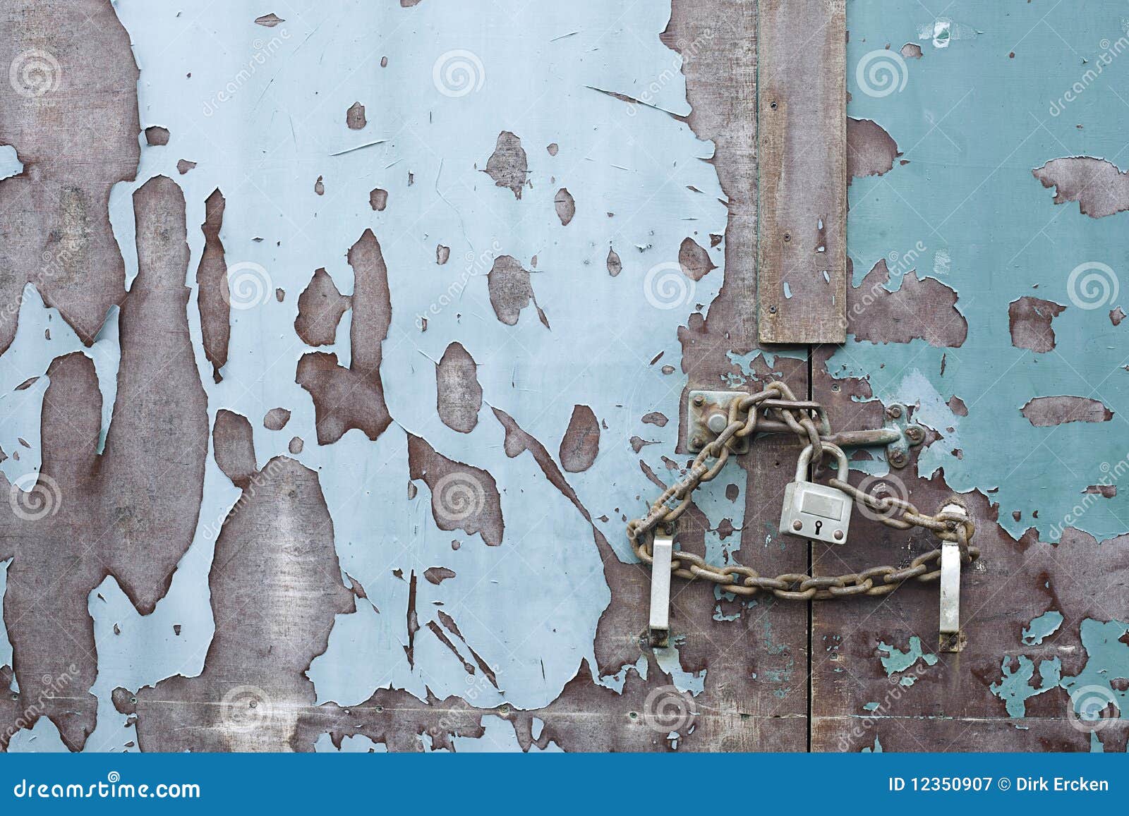 Chain and Lock Closed Door Locked and Secure Safe Stock Image - Image ...