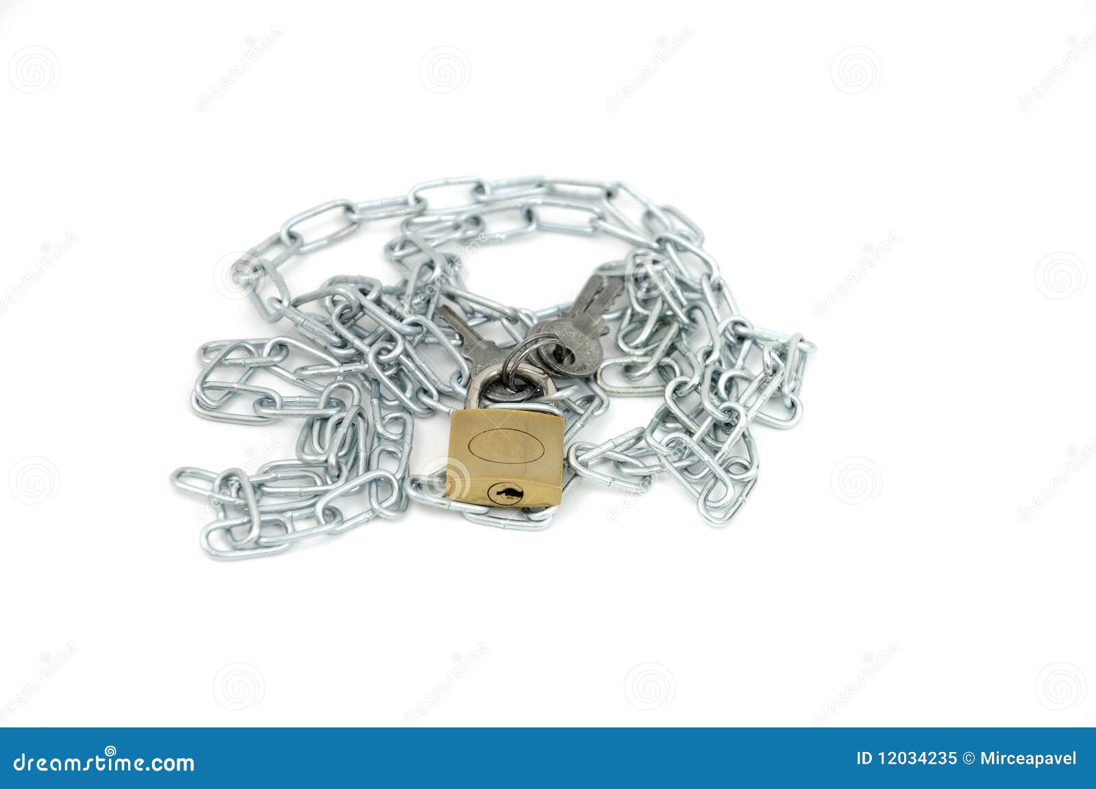 Chain with lock and key stock image. Image of superb - 12034235