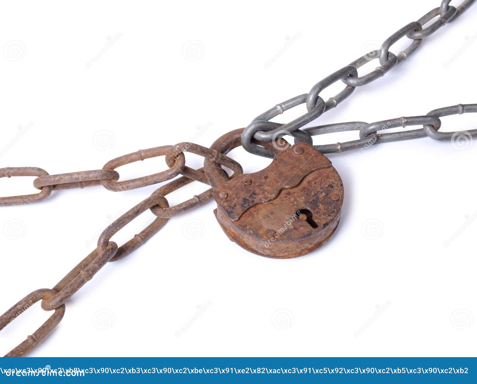 Chain and lock stock photo. Image of object, jail, cage - 80619524