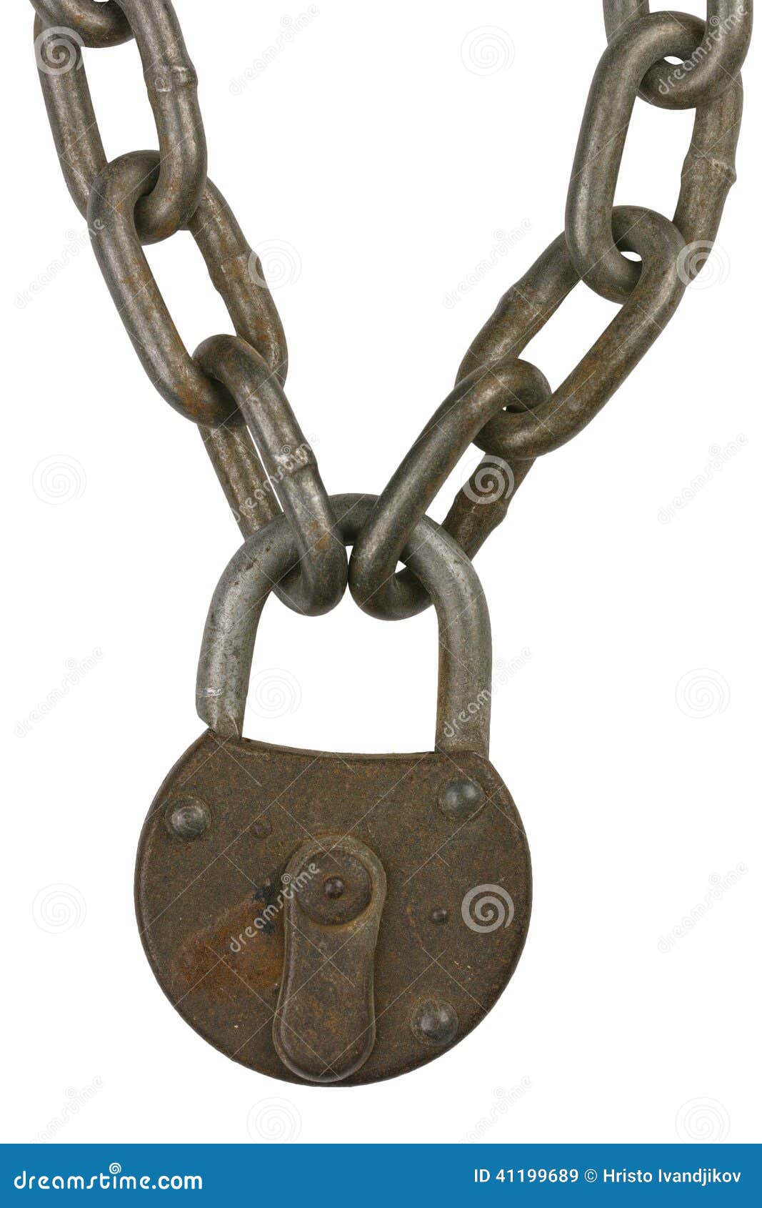 Chain Lock stock image. Image of antique, ancient, rust - 41199689