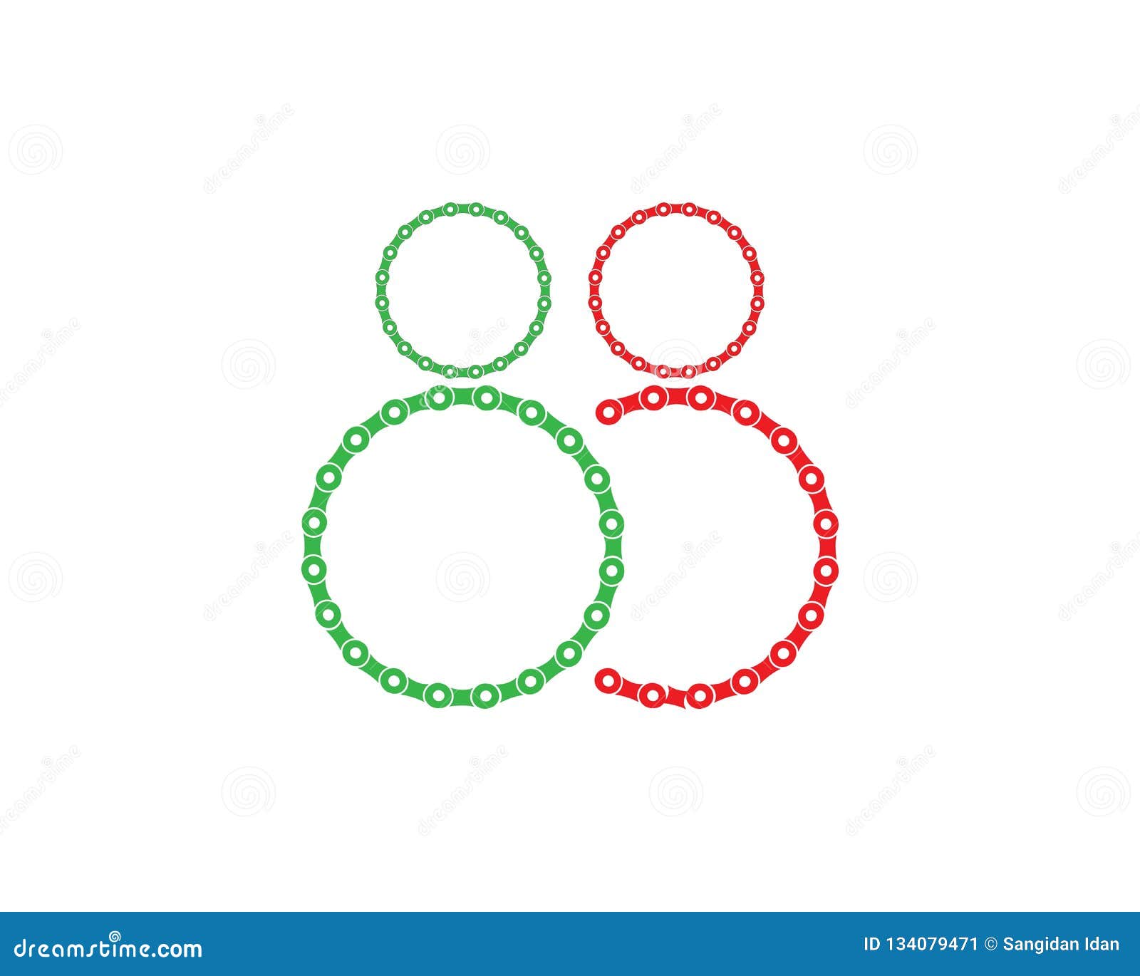 Chain logo icon template stock vector. Illustration of professional ...