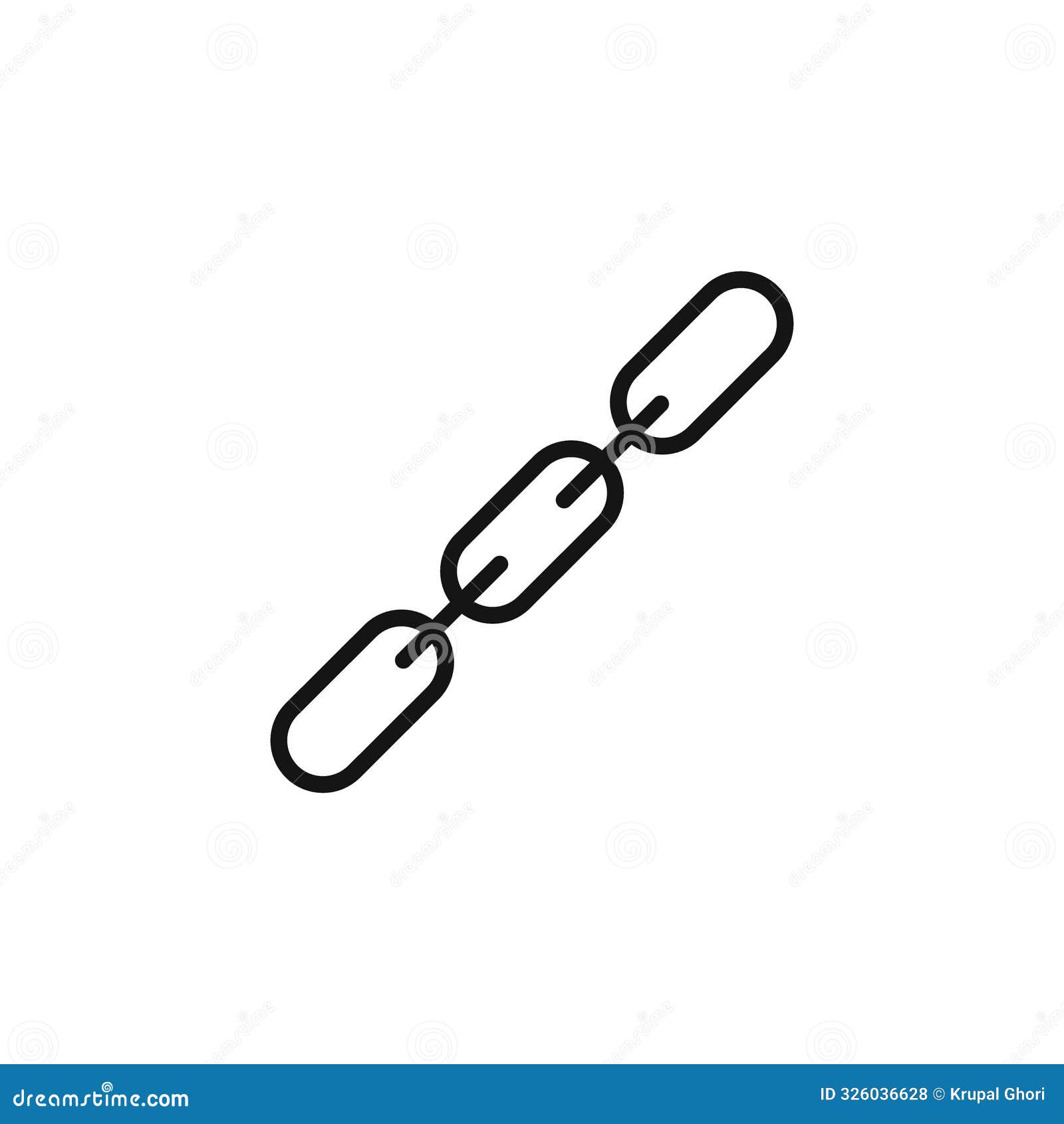 Chain Logo Sign Vector Outline Stock Illustration - Illustration of ...