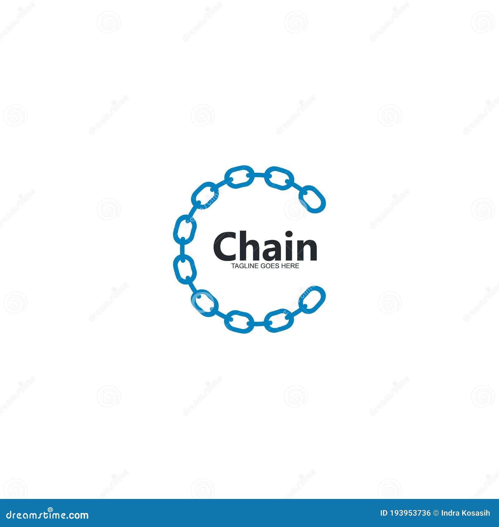 Chain Logo Template Vector Icon Illustration Stock Vector ...