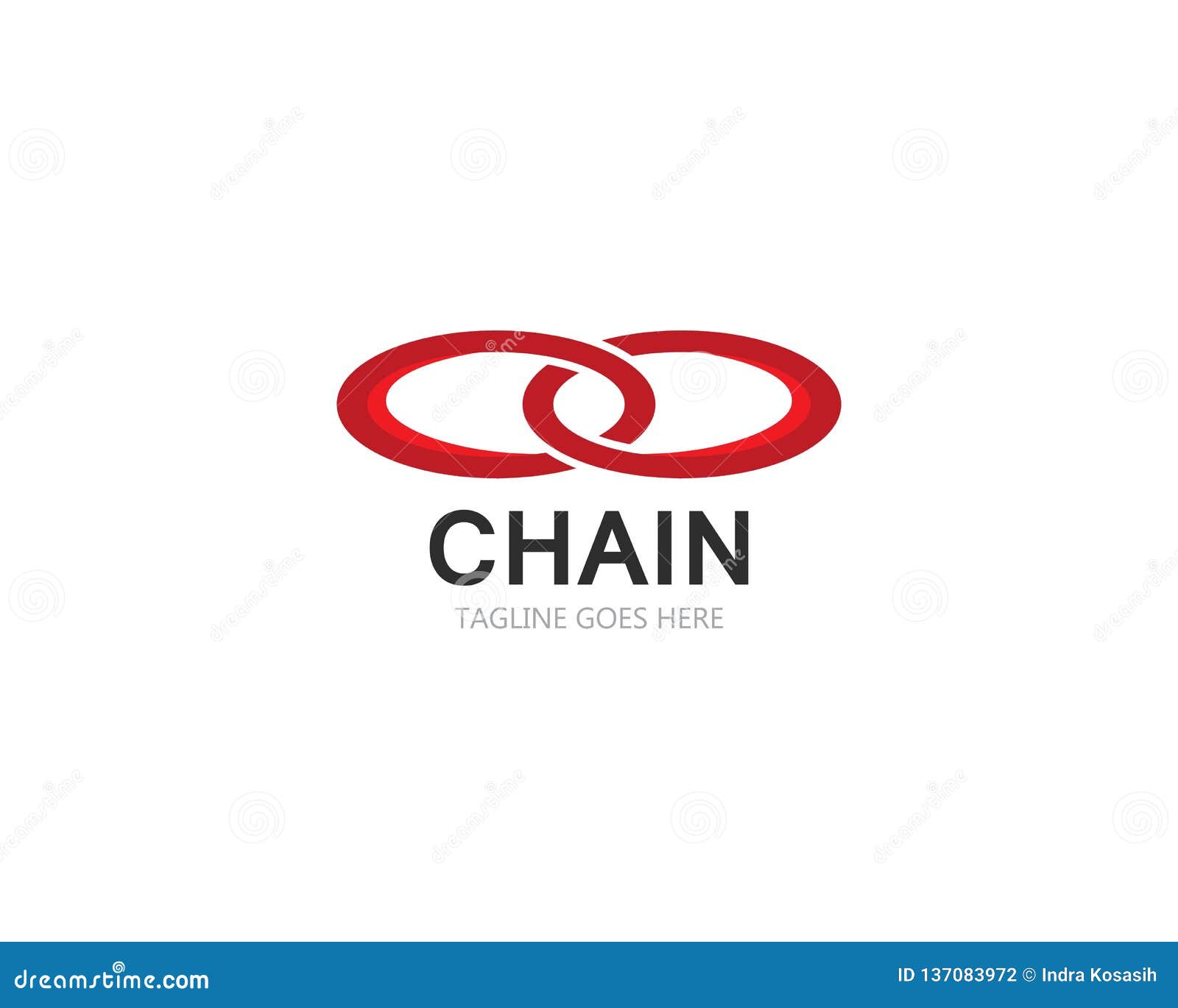 Chain logo template stock vector. Illustration of media - 137083972