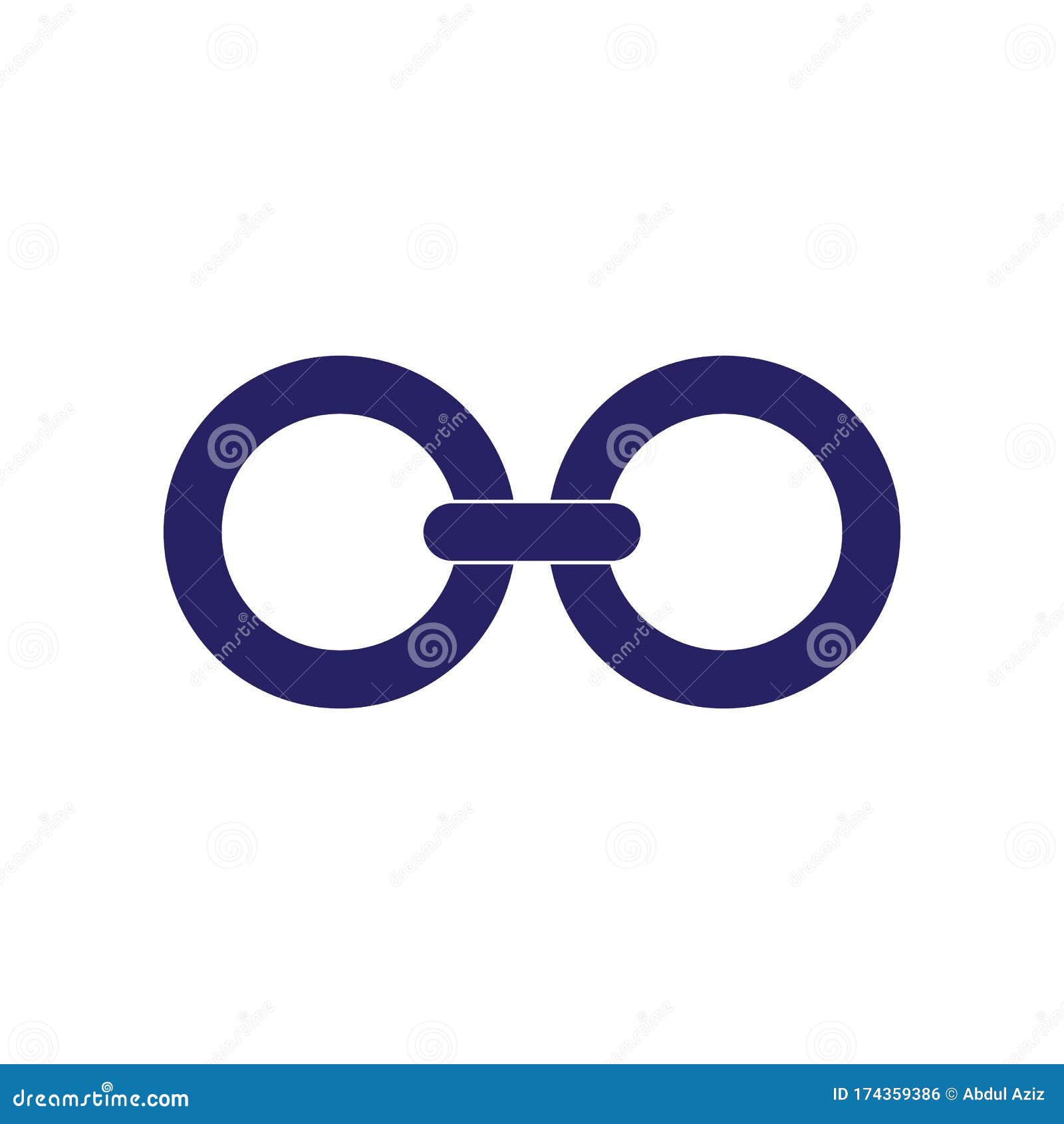 Chain logo vector stock vector. Illustration of chain - 174359386