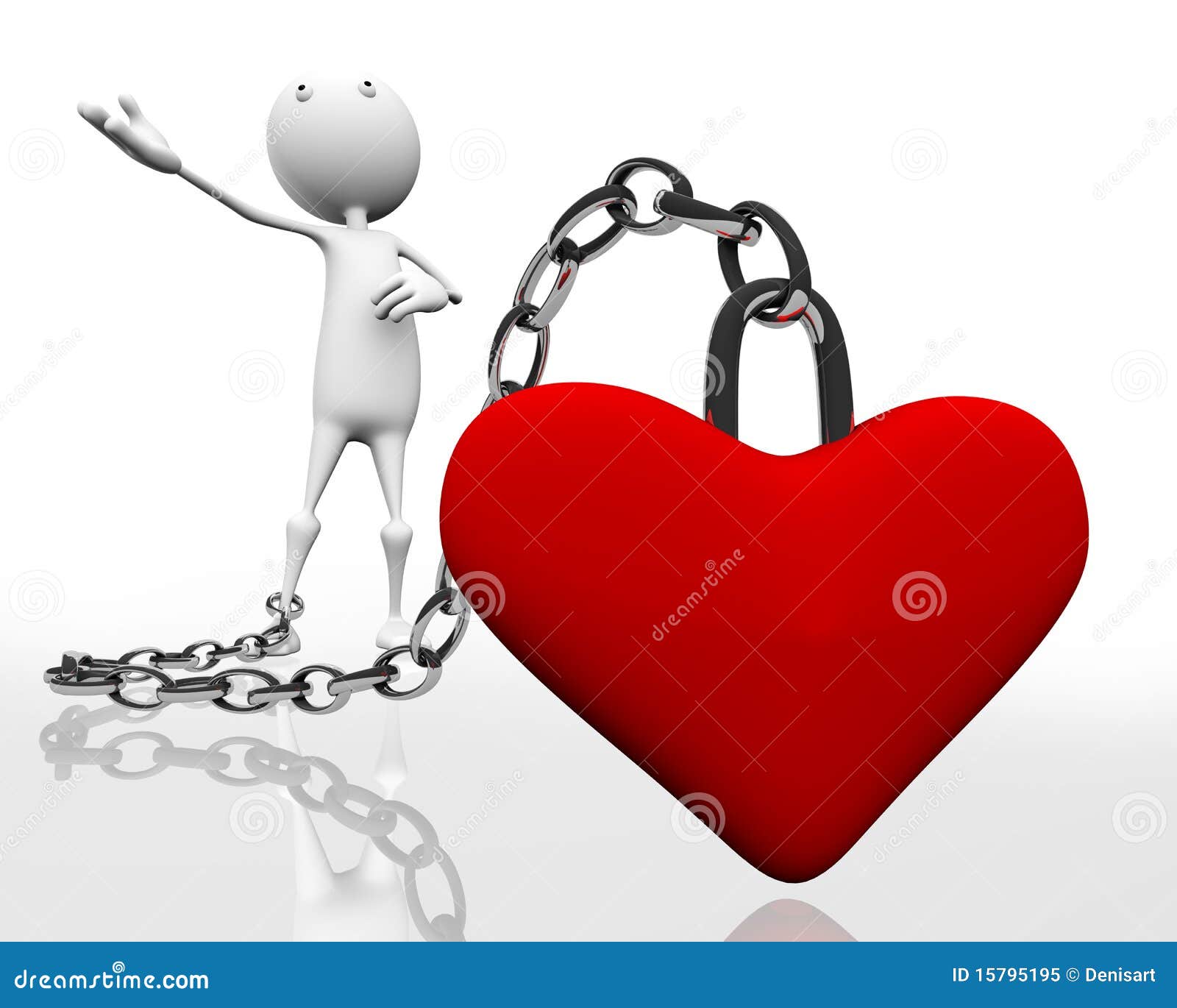 Chain of love stock illustration. Illustration of object - 15795195