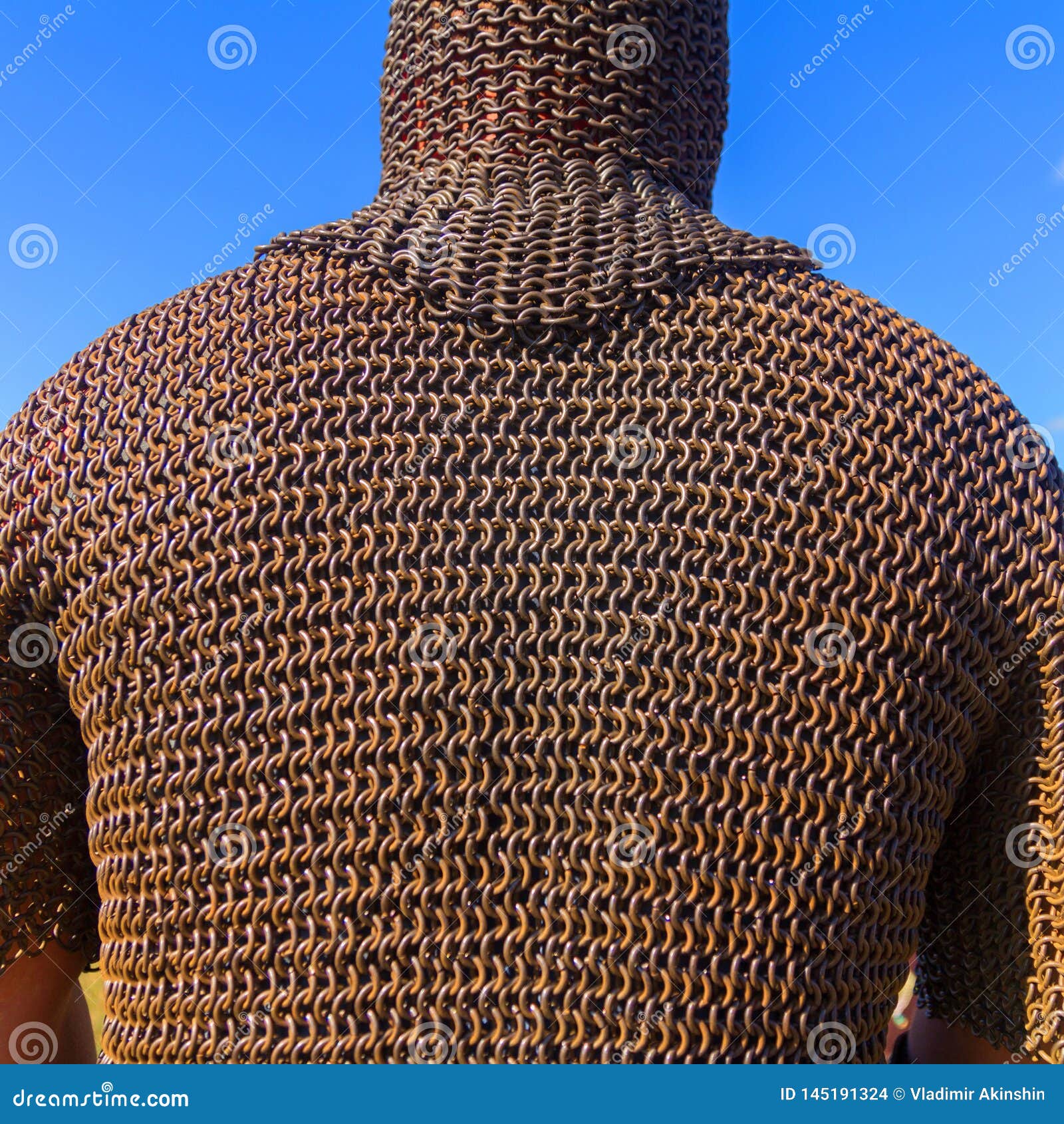 Chain Mail and Helmet of the Russian Warrior Stock Photo - Image of ...
