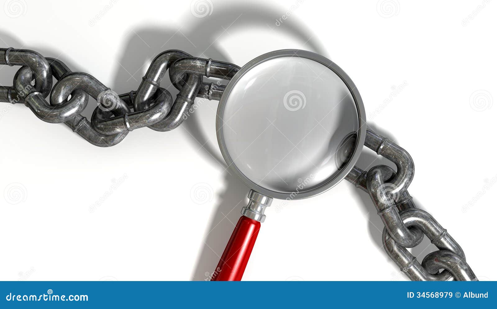 Chain Missing Link Magnifying Glass Stock Photos - Free & Royalty-Free ...