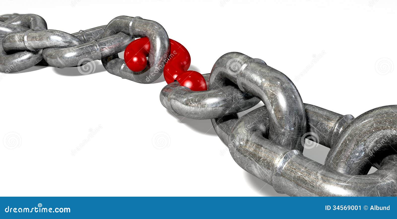 Chain Missing Link Question Mark Stock Image - Image of metal ...