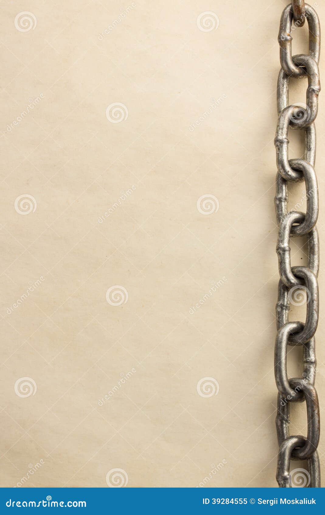 Chain and Old Vintage Paper Stock Image - Image of chain, education ...
