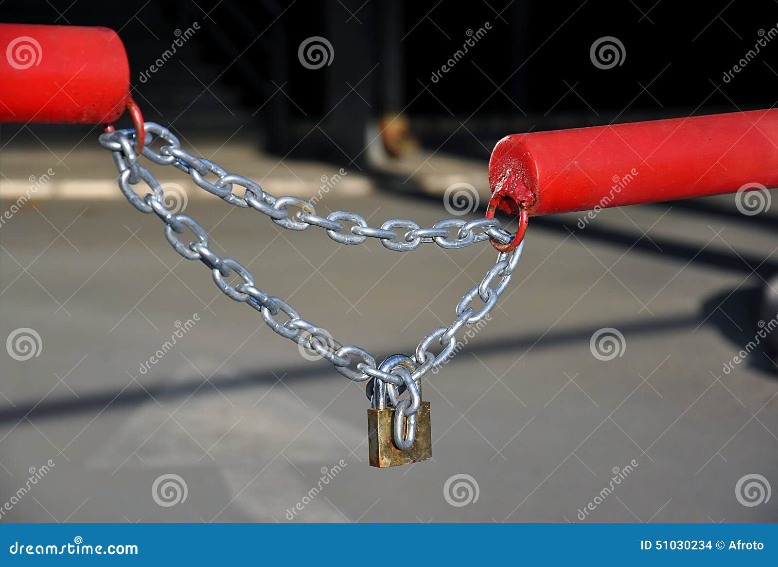 Chain with a padlock stock photo. Image of secure, padlock - 51030234