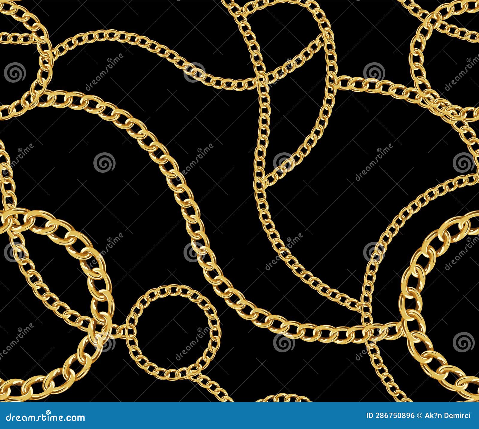 Chain pattern stock vector. Illustration of font, dress - 286750896