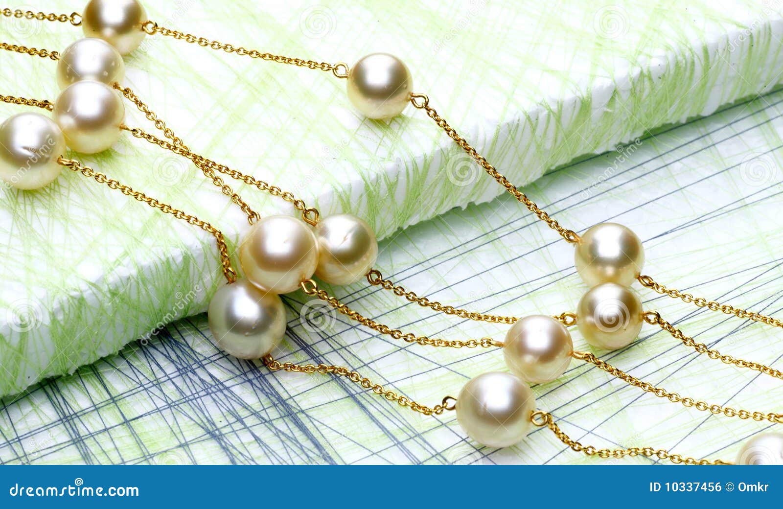 Chain with Pearls stock photo. Image of colorful, texture - 10337456
