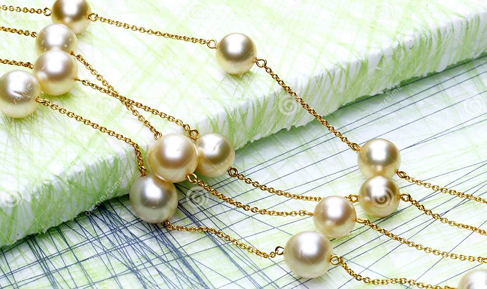 Chain with Pearls stock photo. Image of colorful, texture - 10337456