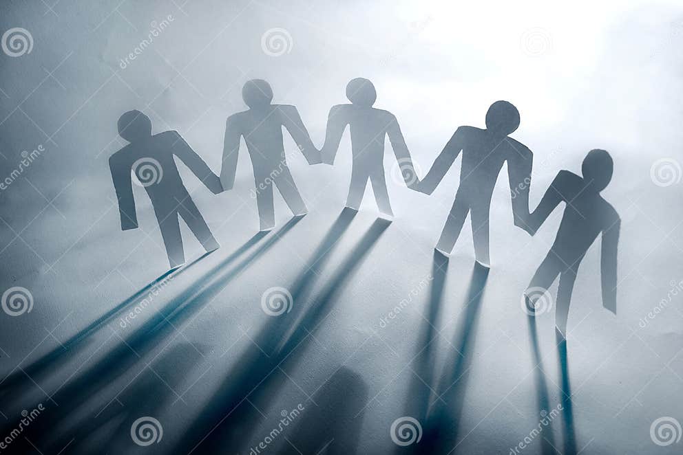 Chain of people stock photo. Image of businessman, group - 12121016
