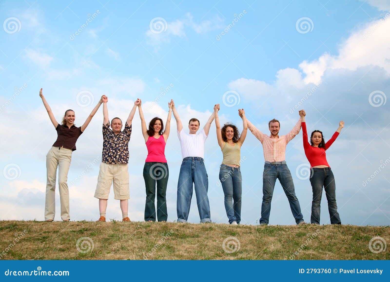 Chain from the people stock photo. Image of female, peaceful - 2793760