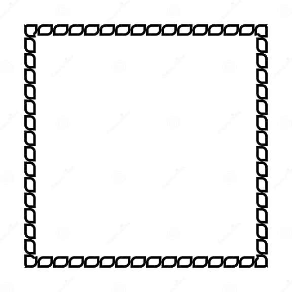Chain Rectangle Border Frame for Your Design Stock Vector ...
