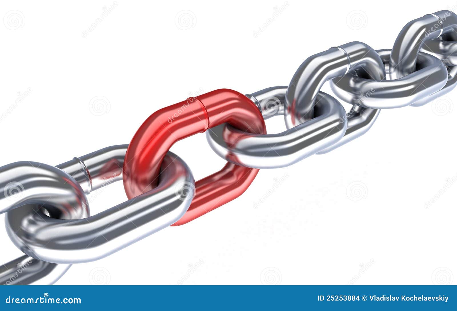 Chain red stock illustration. Illustration of link, bonds - 25253884