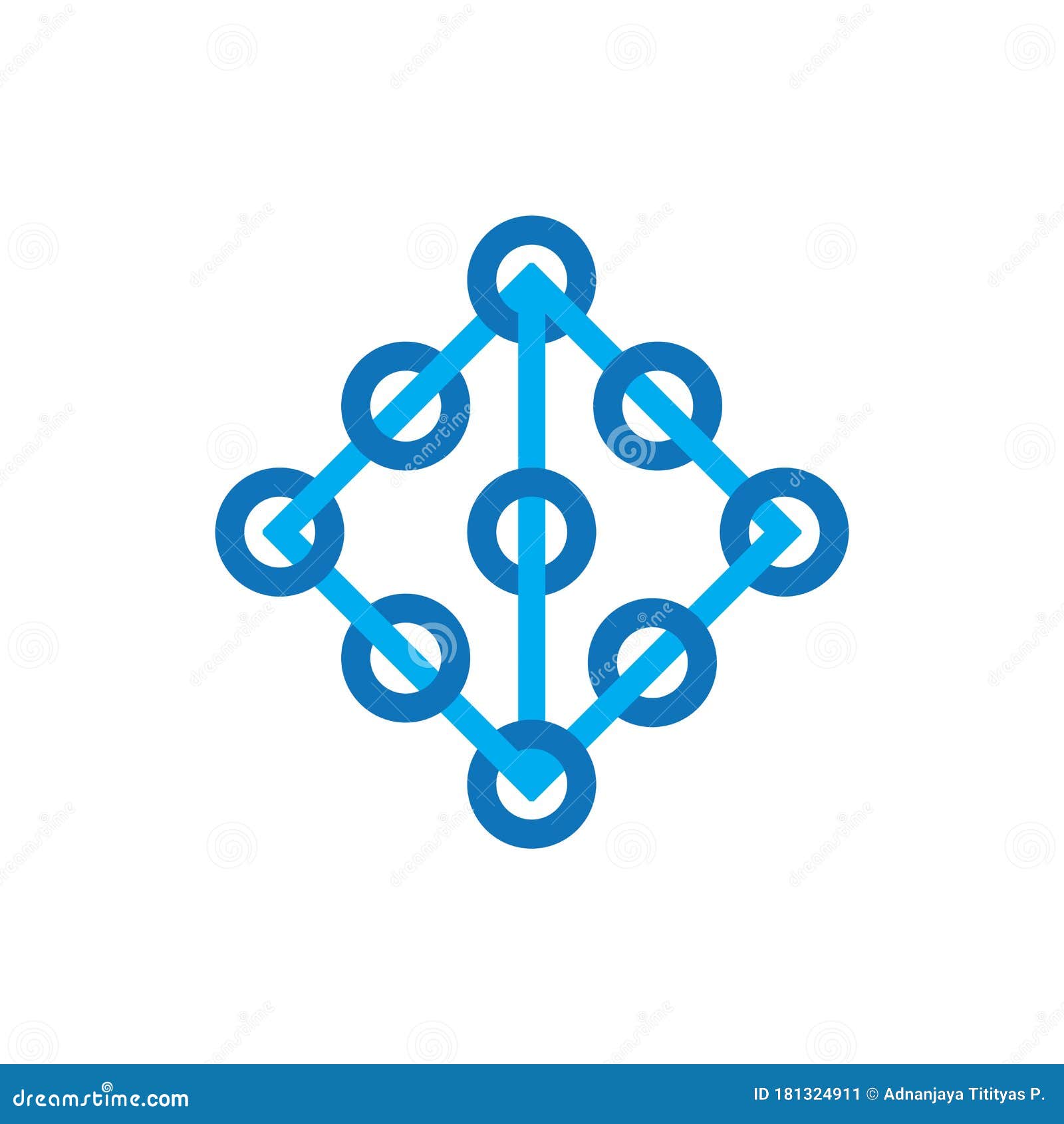 Chain Ring Connected Symbol Logo Vector Stock Vector - Illustration of ...