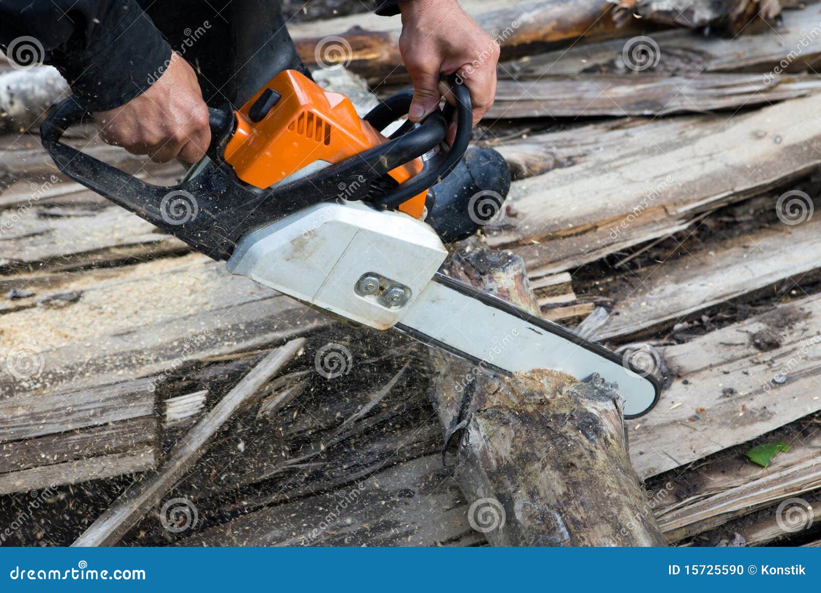 Chain saw stock photo. Image of lumberjack, manual, electrical - 15725590