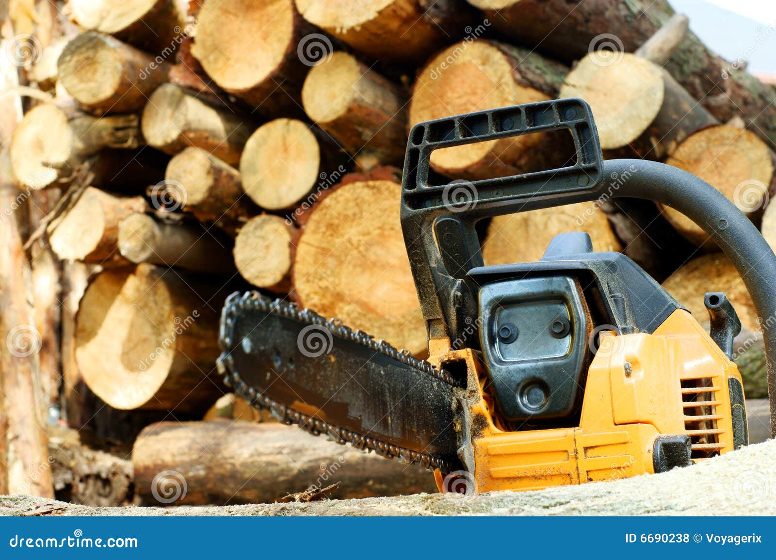 Chain saw stock photo. Image of forest, industry, chainsaw - 6690238