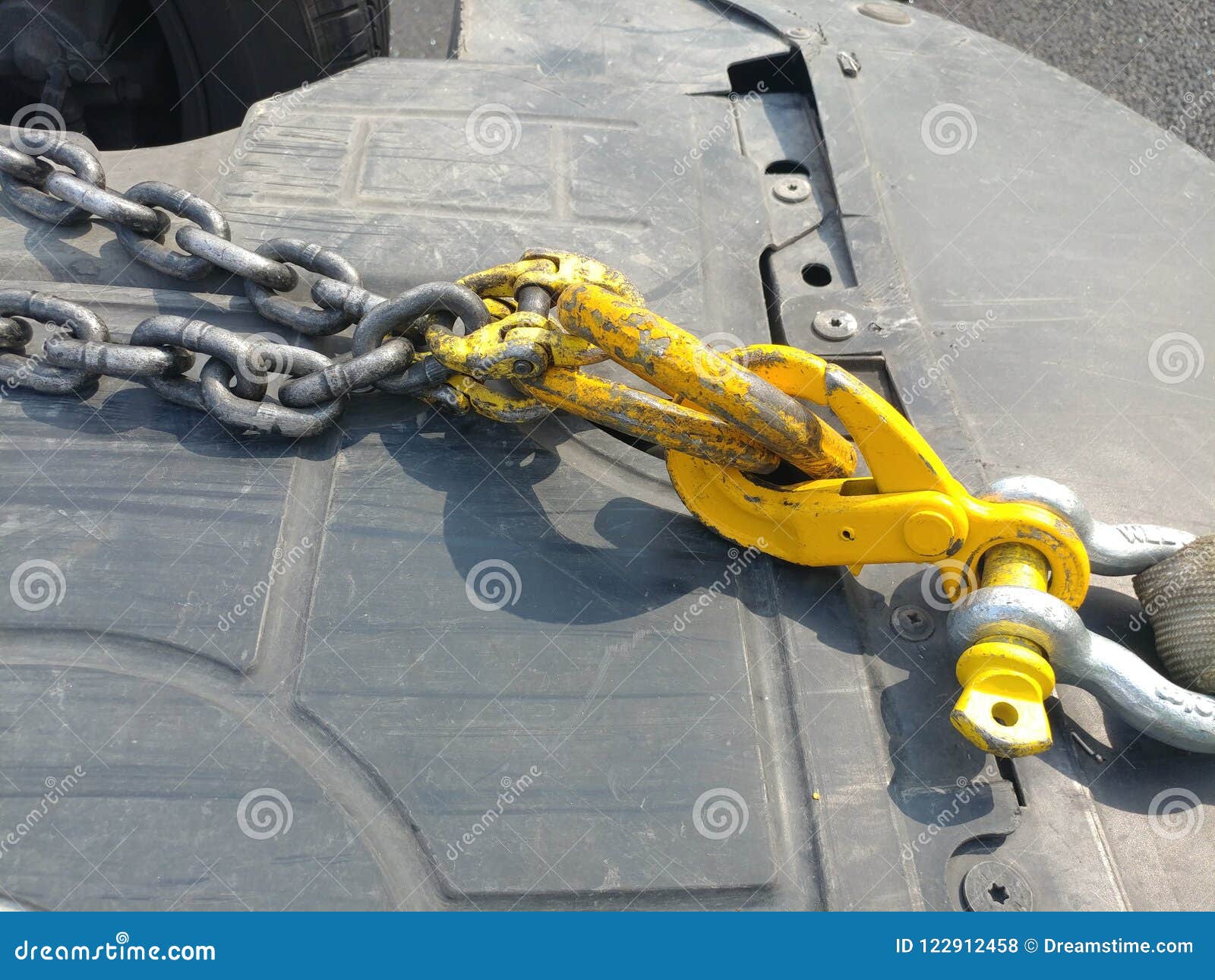 Lifting equipment stock photo. Image of shackle, secure - 122912458