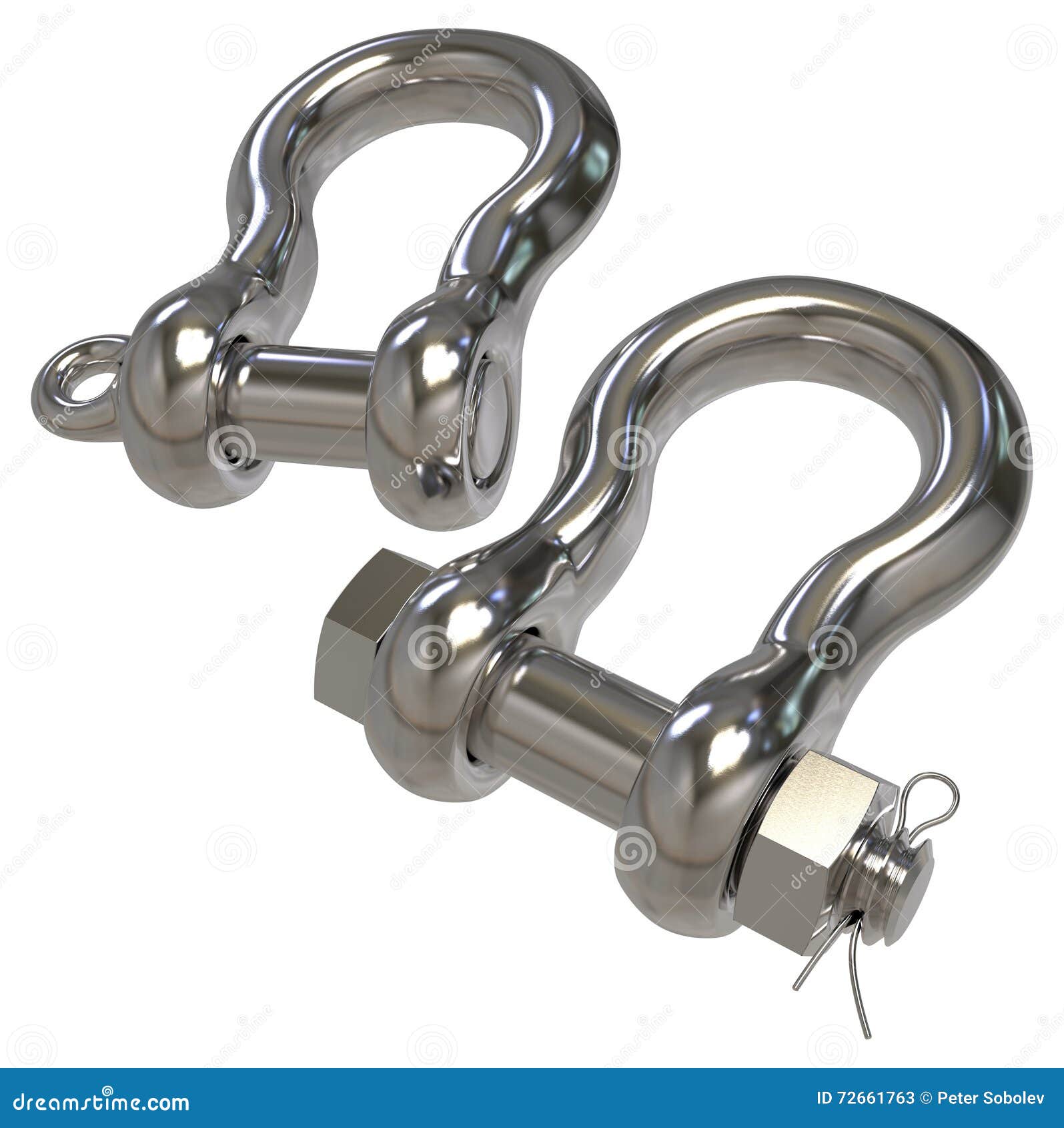 Chain shackles stock image. Image of tools, stainless - 72661763