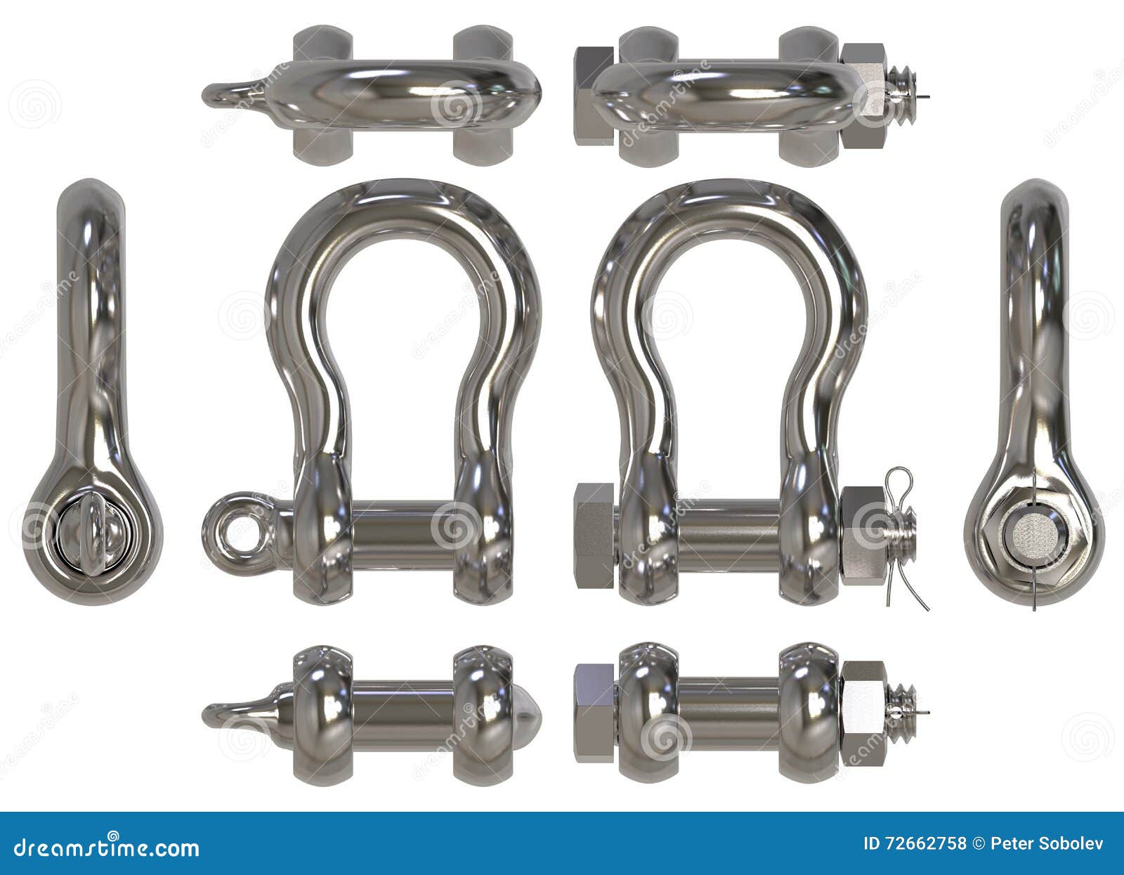 Chain shackles stock photo. Image of mechanical, iron - 72662758