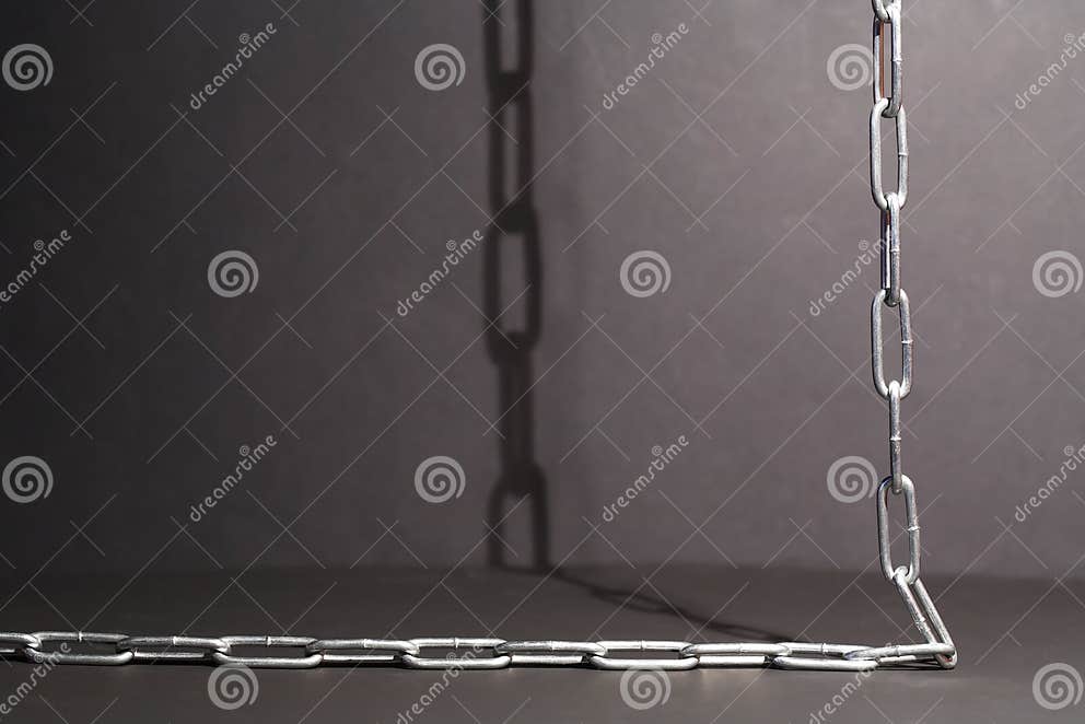 Chain with Shadow stock image. Image of chain, single - 61890611