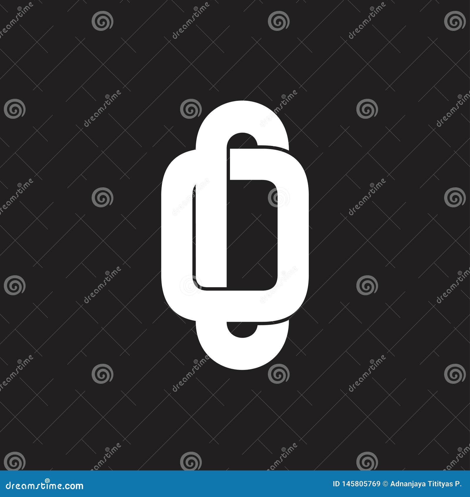 Chain Simple Abstract Logo Vector Stock Vector - Illustration of ...