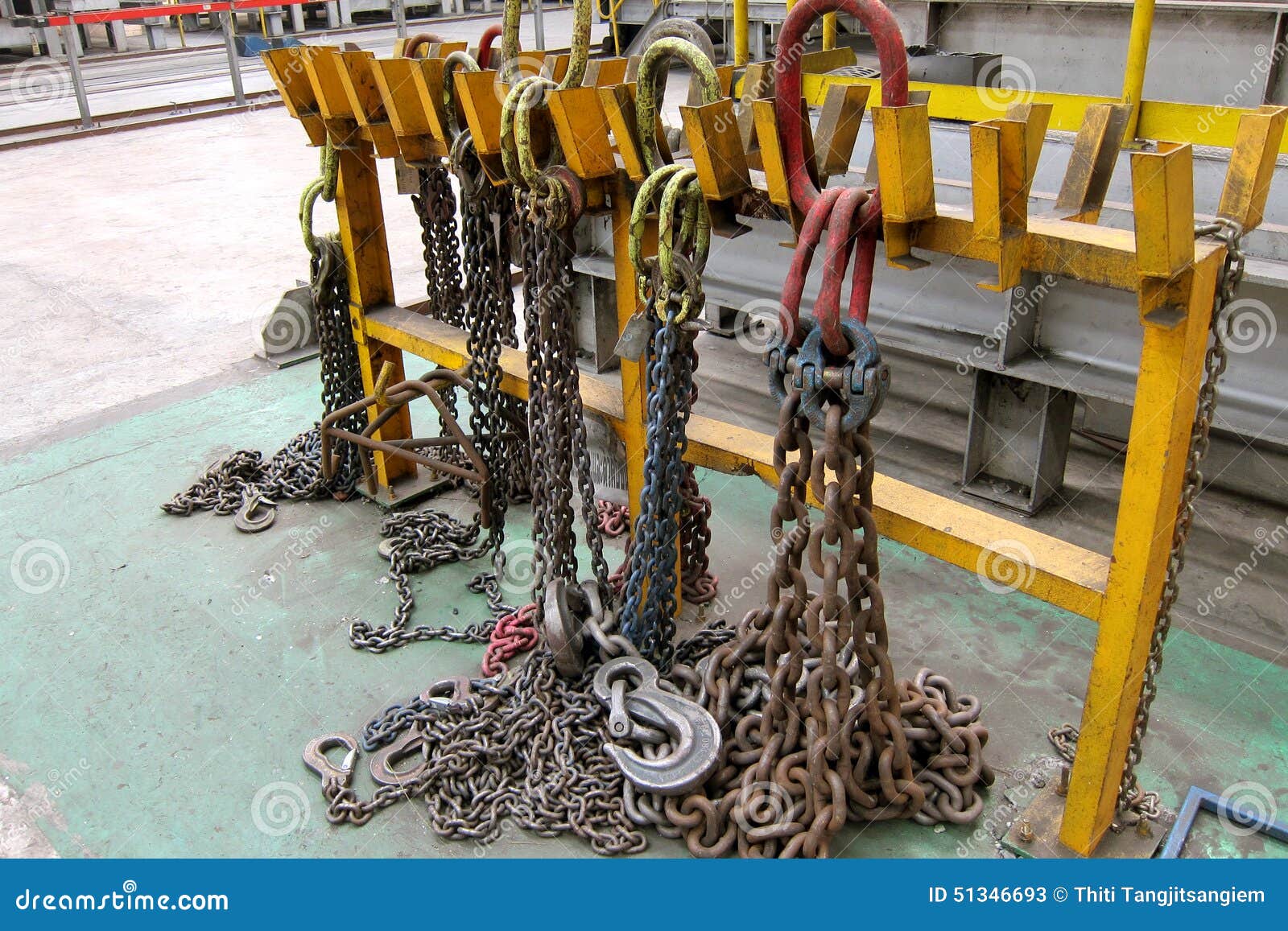 Chain stand stock image. Image of industries, hold, container - 51346693