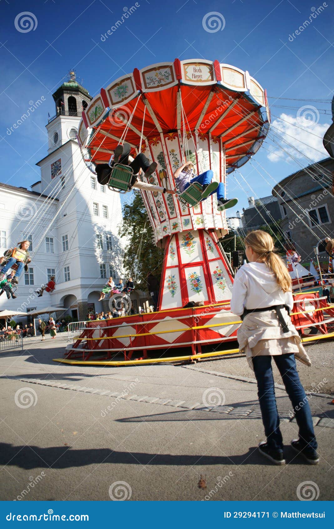Chain Swing Ride at a Carnival Editorial Photo - Image of coaster, game ...