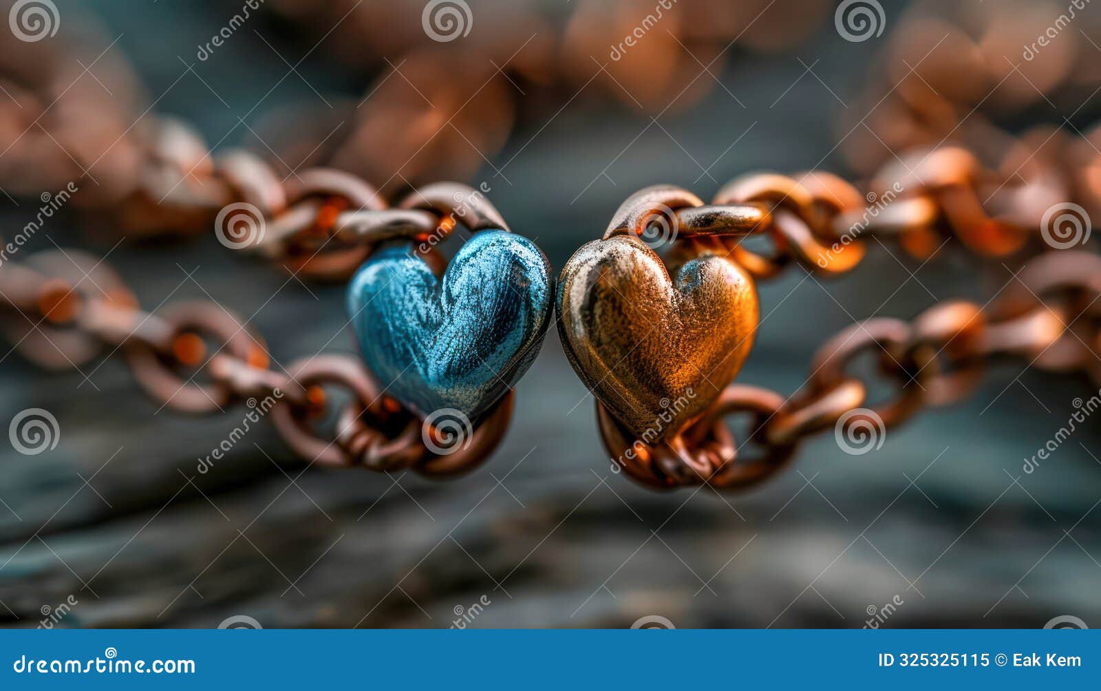 The Unbreakable Bond of Love Two Hearts Connected by a Chain ...