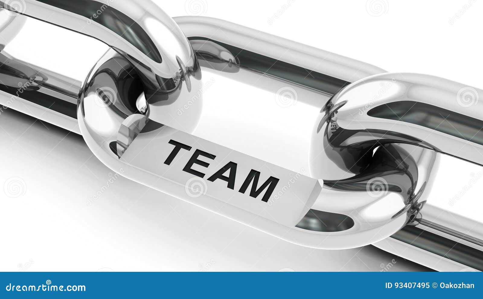 Chain with team link stock illustration. Illustration of career - 93407495