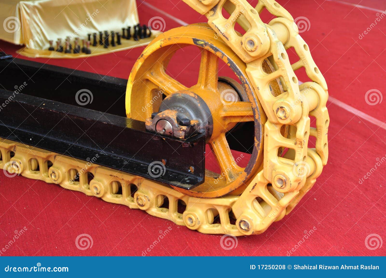 Chain track stock photo. Image of industrial, dirt, overweight - 17250208