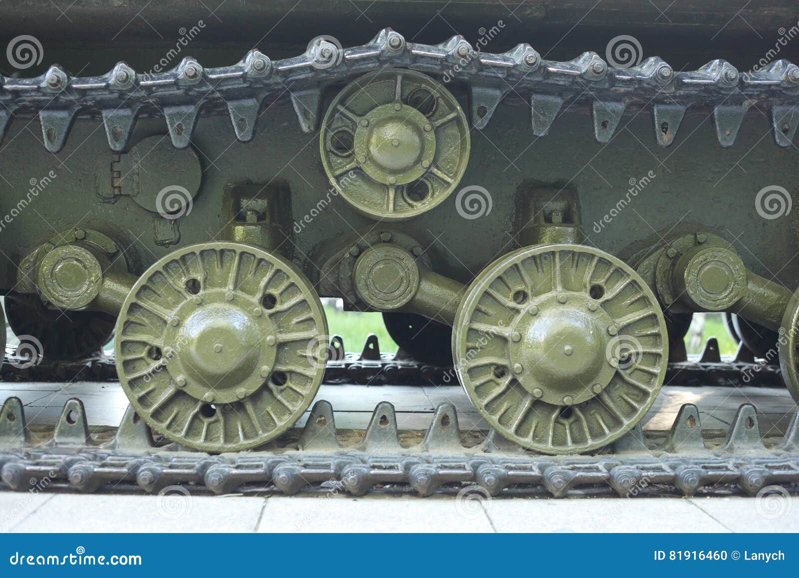 Chain tracks stock photo. Image of missile, green, brown - 81916460