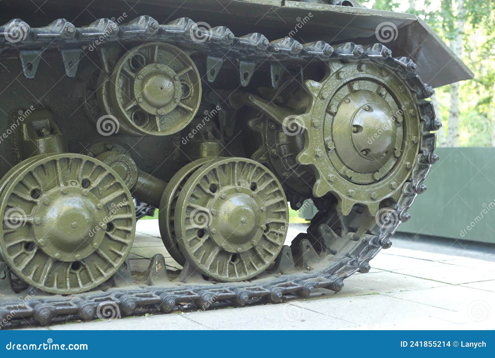 Chain Tracks Tracks of the Tank Closeup Stock Photo - Image of ...