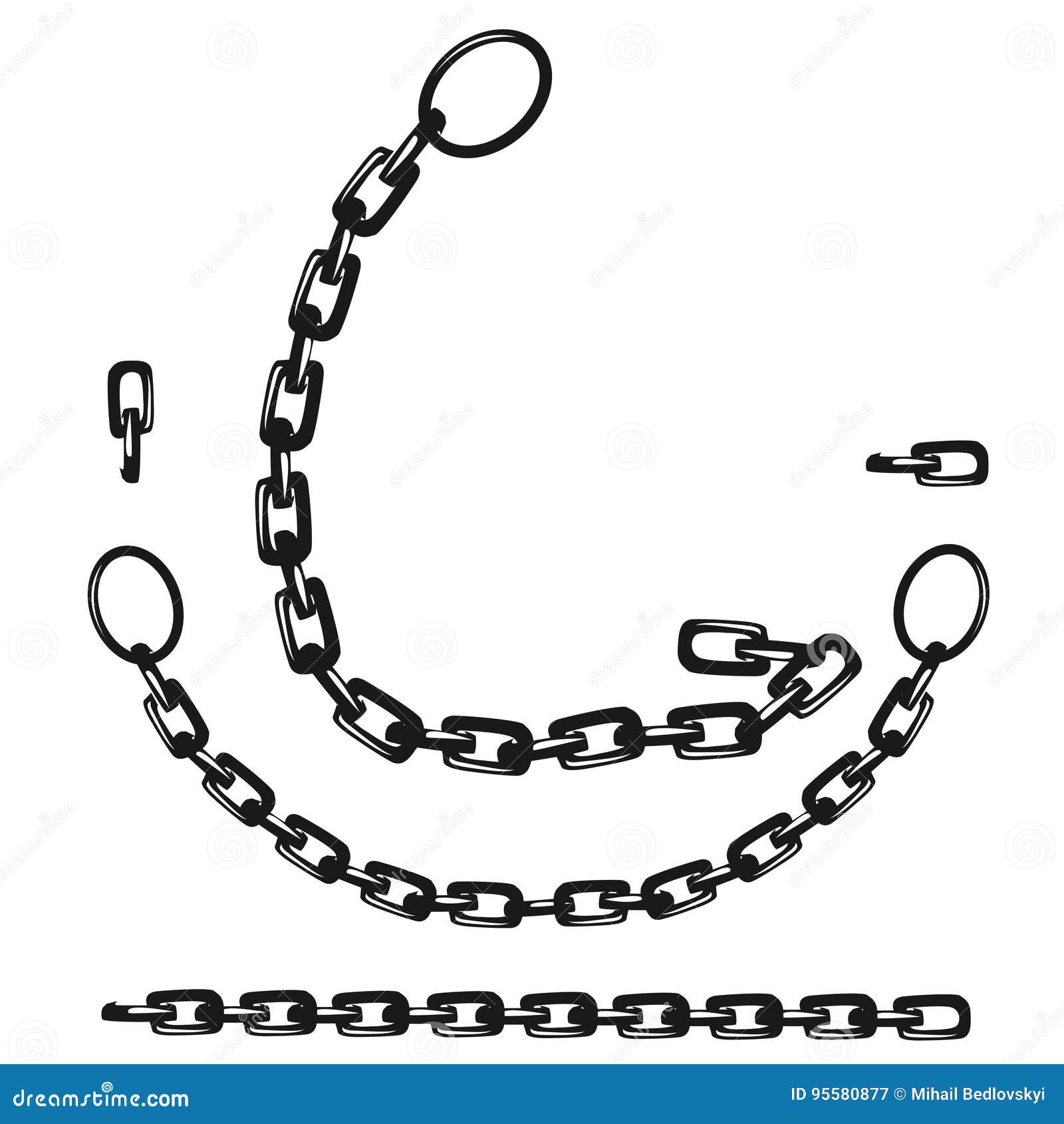 Straight Chain Stock Illustrationer, Vektorer, & Clipart – (88 Stock ...