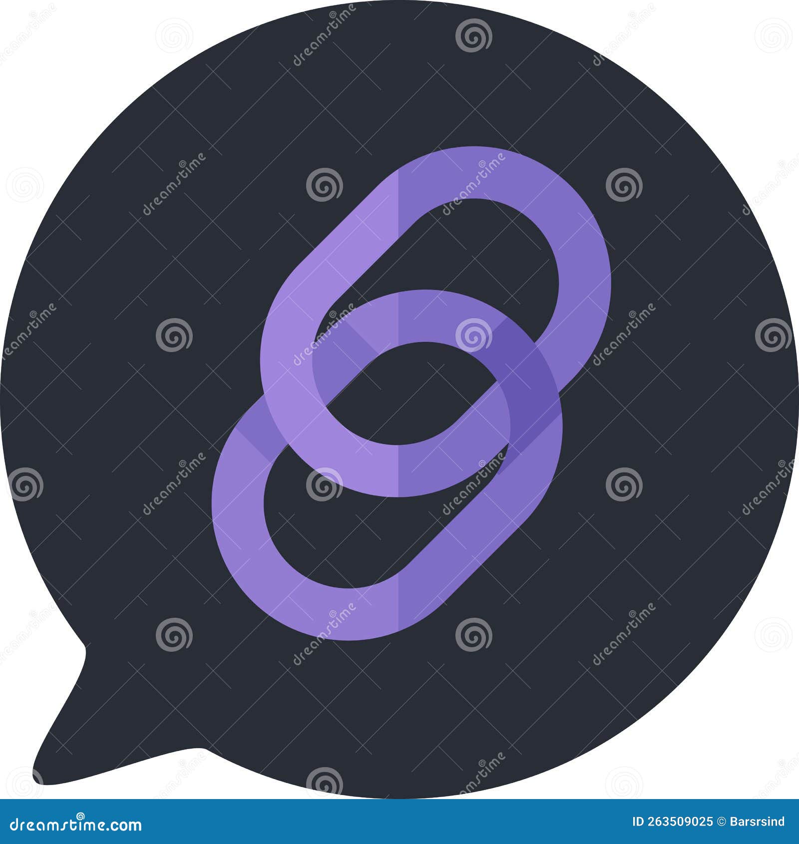 Chain Url Internet Website Button Icon Vector Stock Vector ...