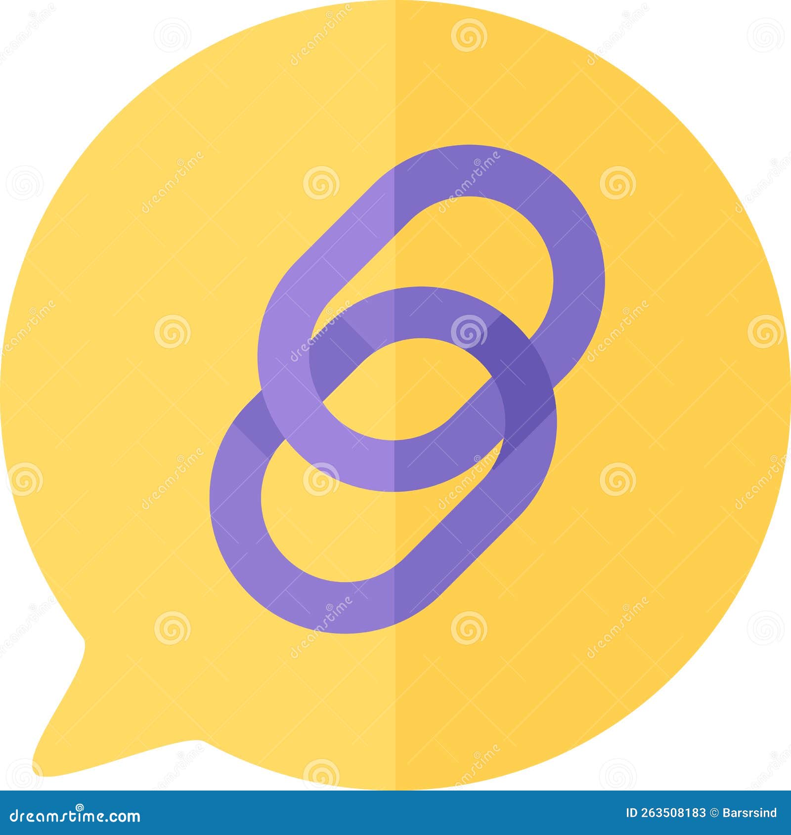 Chain Url Internet Website Button Icon Vector Stock Vector ...