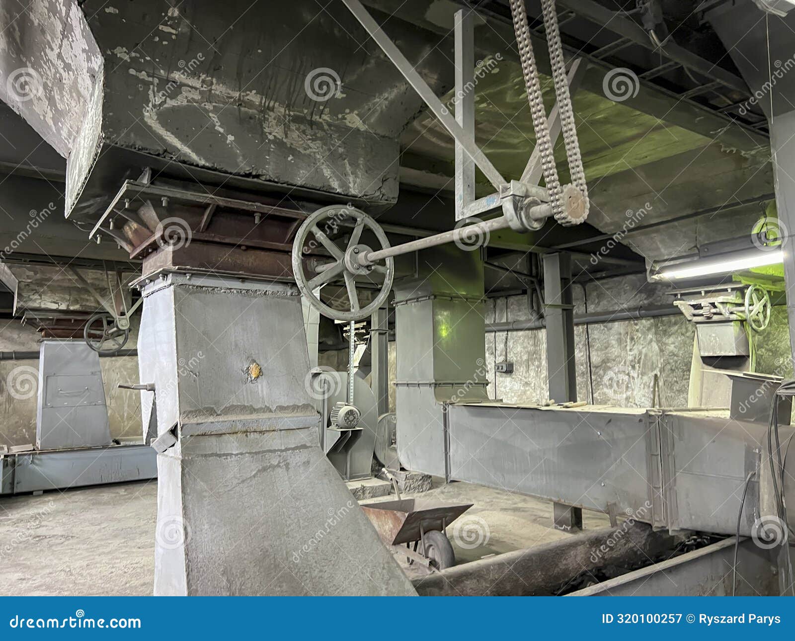 A Chain Used To Transmit the Drive for Manual Closing and Opening of ...