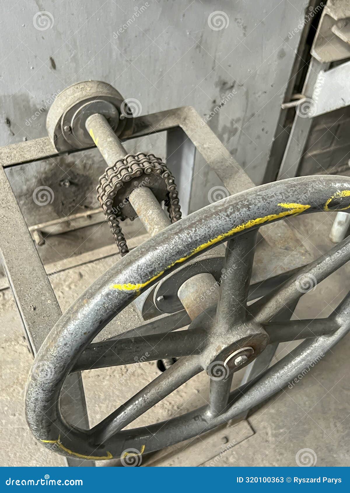 A Chain Used To Transmit the Drive for Manual Closing and Opening of ...