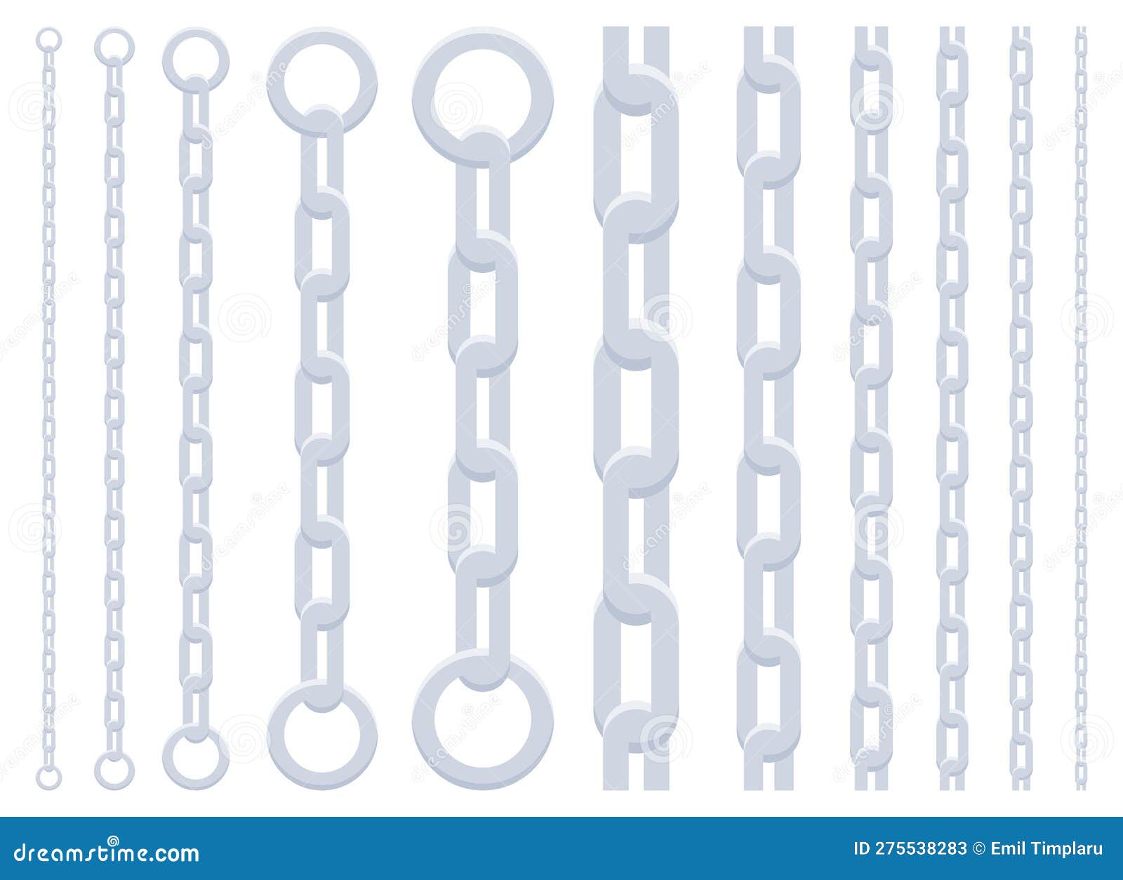 Chain Vector Design Illustration Stock Illustration - Illustration of ...