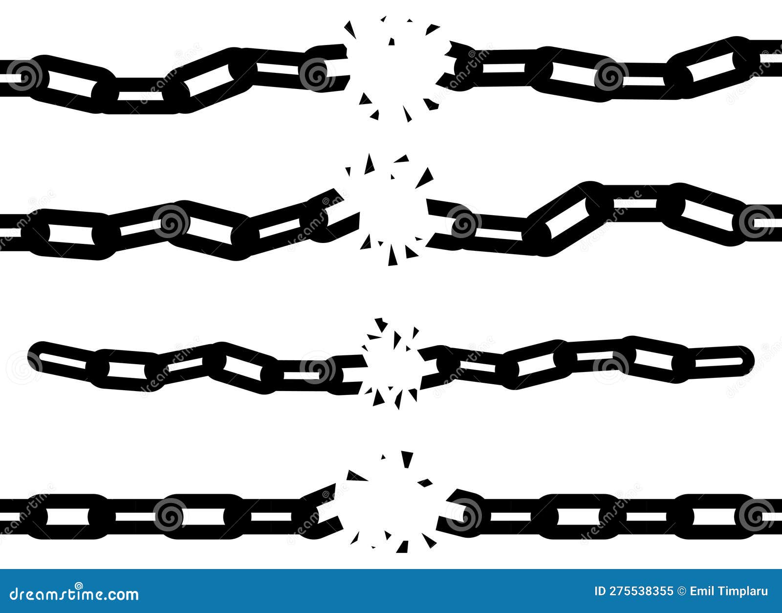 Chain Vector Design Illustration Stock Illustration - Illustration of ...