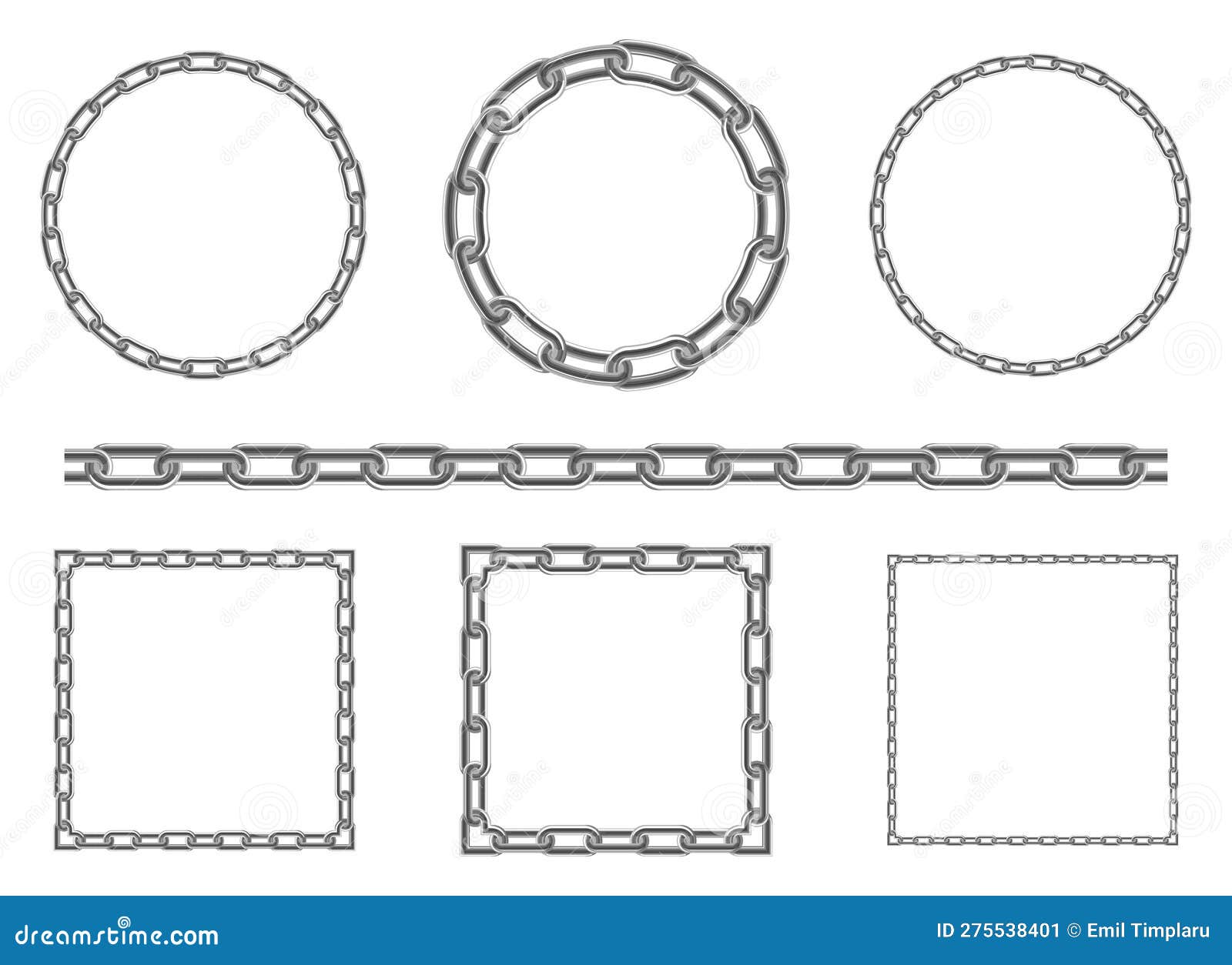 Chain Vector Design Illustration Stock Illustration - Illustration of ...