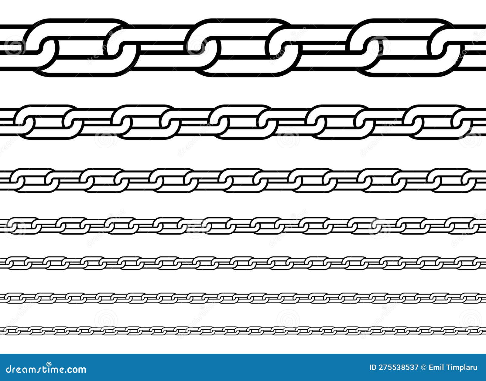 Chain Vector Design Illustration Stock Illustration - Illustration of ...