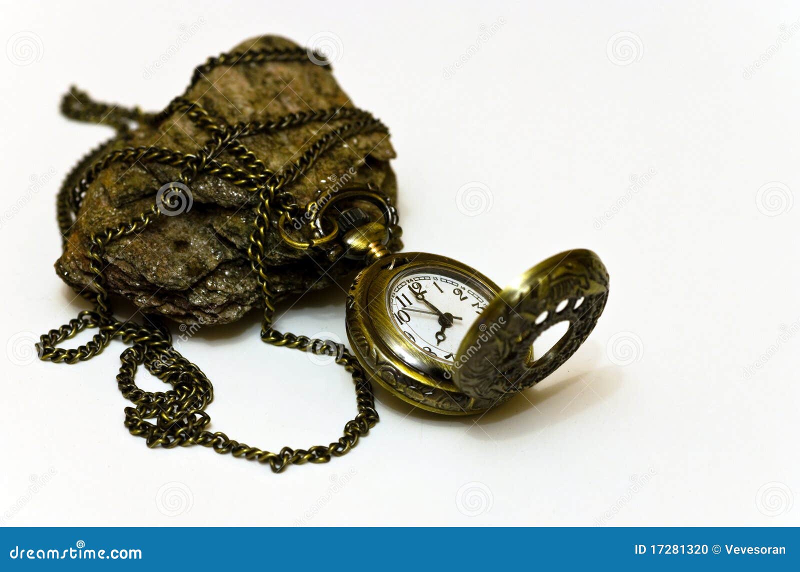 Chain watch stock photo. Image of ancient, minutes, time - 17281320