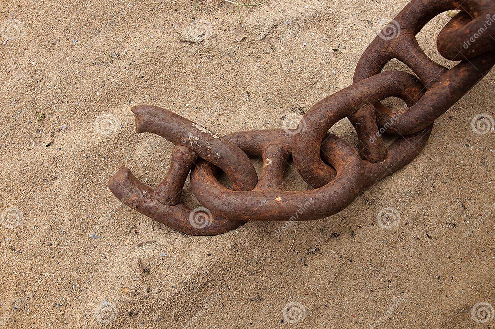 Chain and the weakest link stock photo. Image of decoration - 67167214