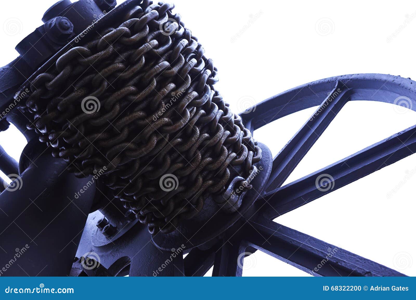 Chain stock photo. Image of steel, winch, detail, repetition - 68322200