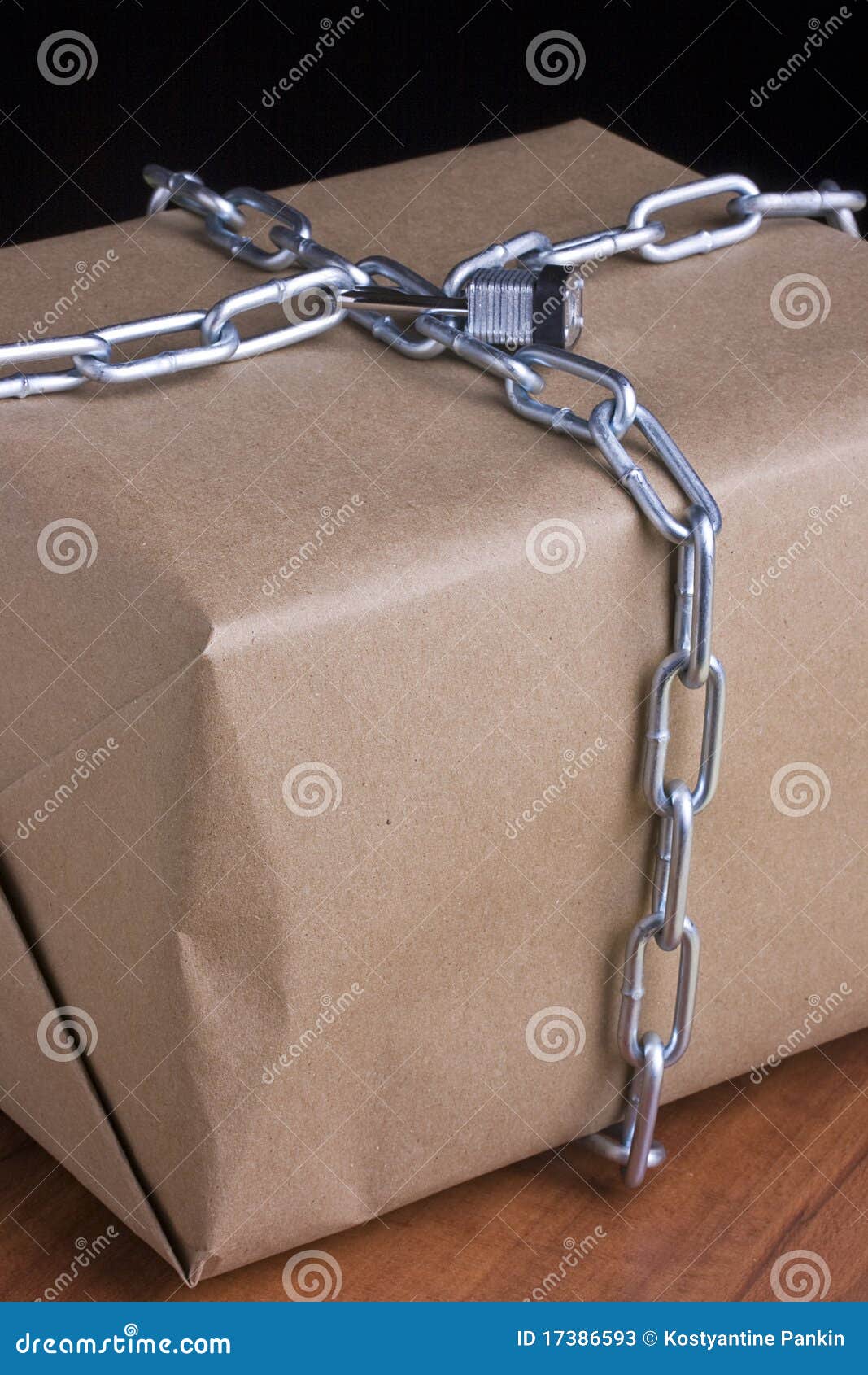 Chained box stock image. Image of protected, lock, secure - 17386593